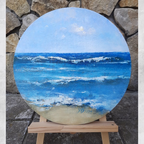 Round Painting - Etsy