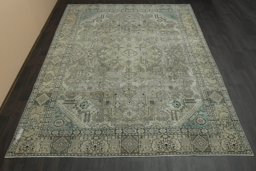 10.1x12.3 Ft, OUSHAK OVERSIZED RUG, Vintage Turkish Rug, Palace Decor ...