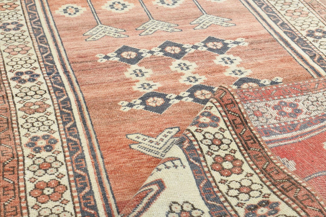 3x7 Ft, TRIBAL RUNNER RUG, Vintage Turkish Oushak Runner, Kitchen Rug ...