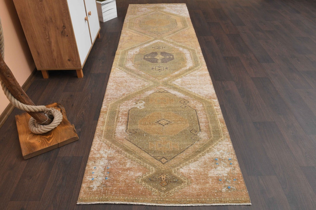 Teppichläufer 100x300 cm, Vintage Teppichläufer, Anatolischer Teppich ...
