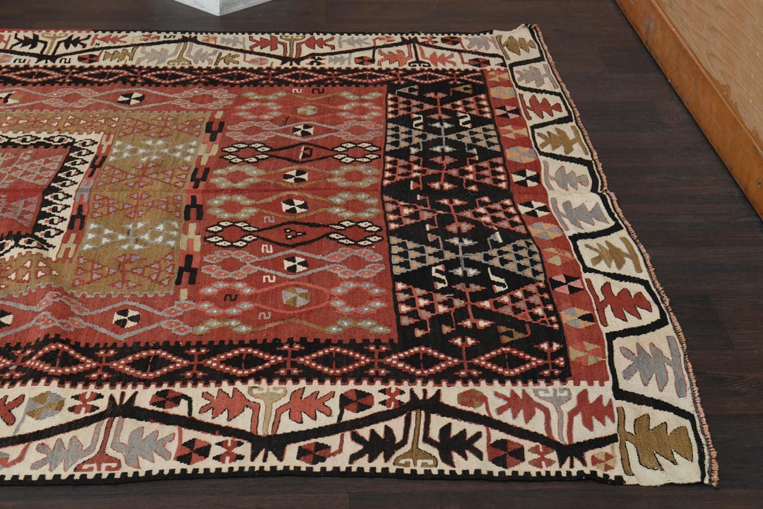 6x12 Flatweave Rug, Antique Kilim Rug, Turkish Rug, Vintage Rug ...