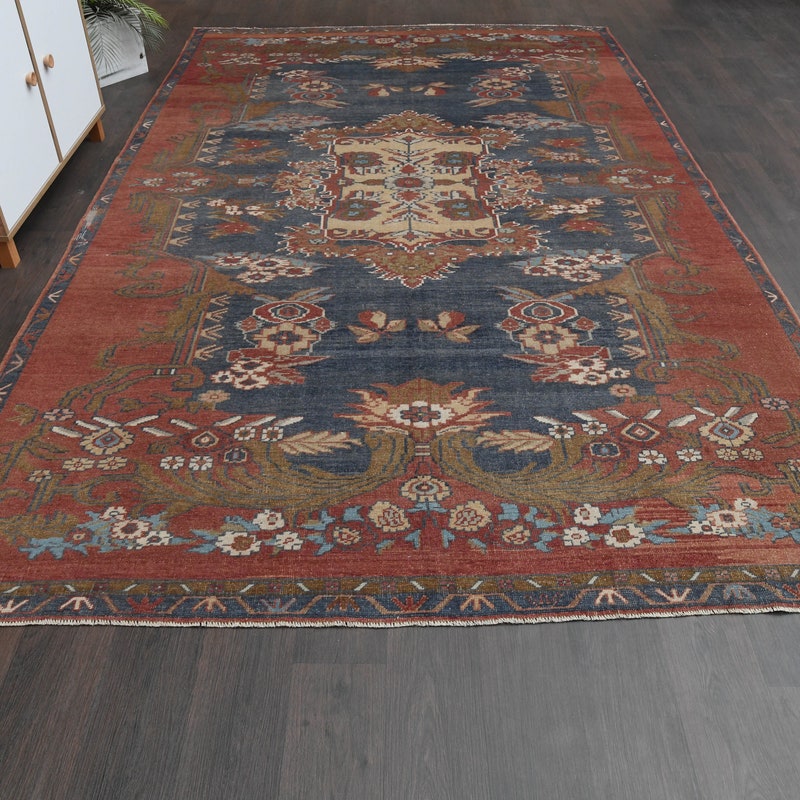 Blue Vintage Rug - Etsy