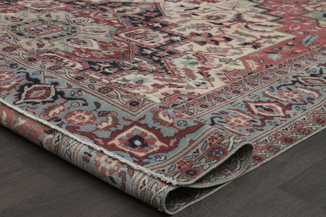 8x9 Unique Luxury Vintage Rug Large Area Rug Bohemian Rug - Etsy