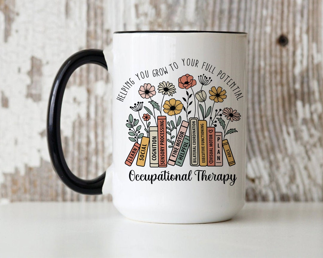 Wildflowers Occupational Therapy Mug, Therapy Gifts, OT Mug ...