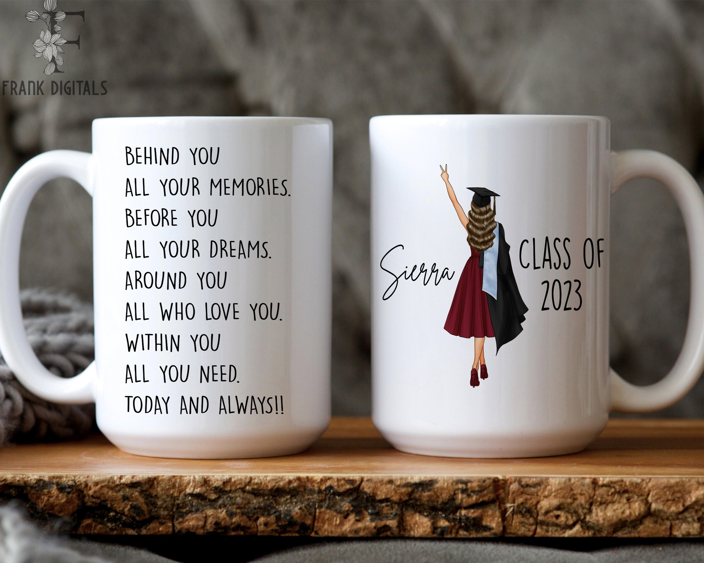 Custom Graduation Mug for Her With Name Class of 2023 Mug - Etsy