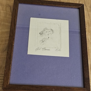 The Hat Lady - an Orginal Etching in Limited Edition From 1979 - John ...