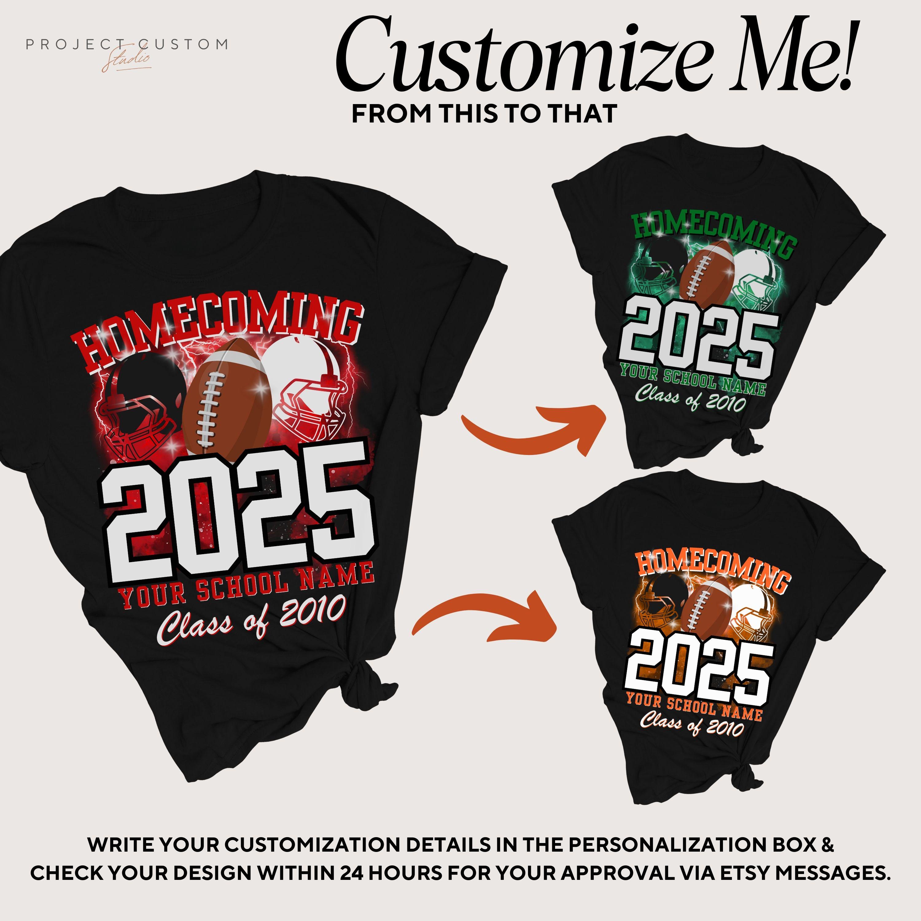 Custom Homecoming Shirt, Matching Shirts for School Spirit, Class ...