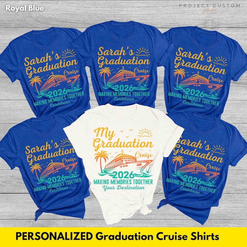 Personalized Graduation Cruise Shirt 2026 Caribbean Cruise Squad ...