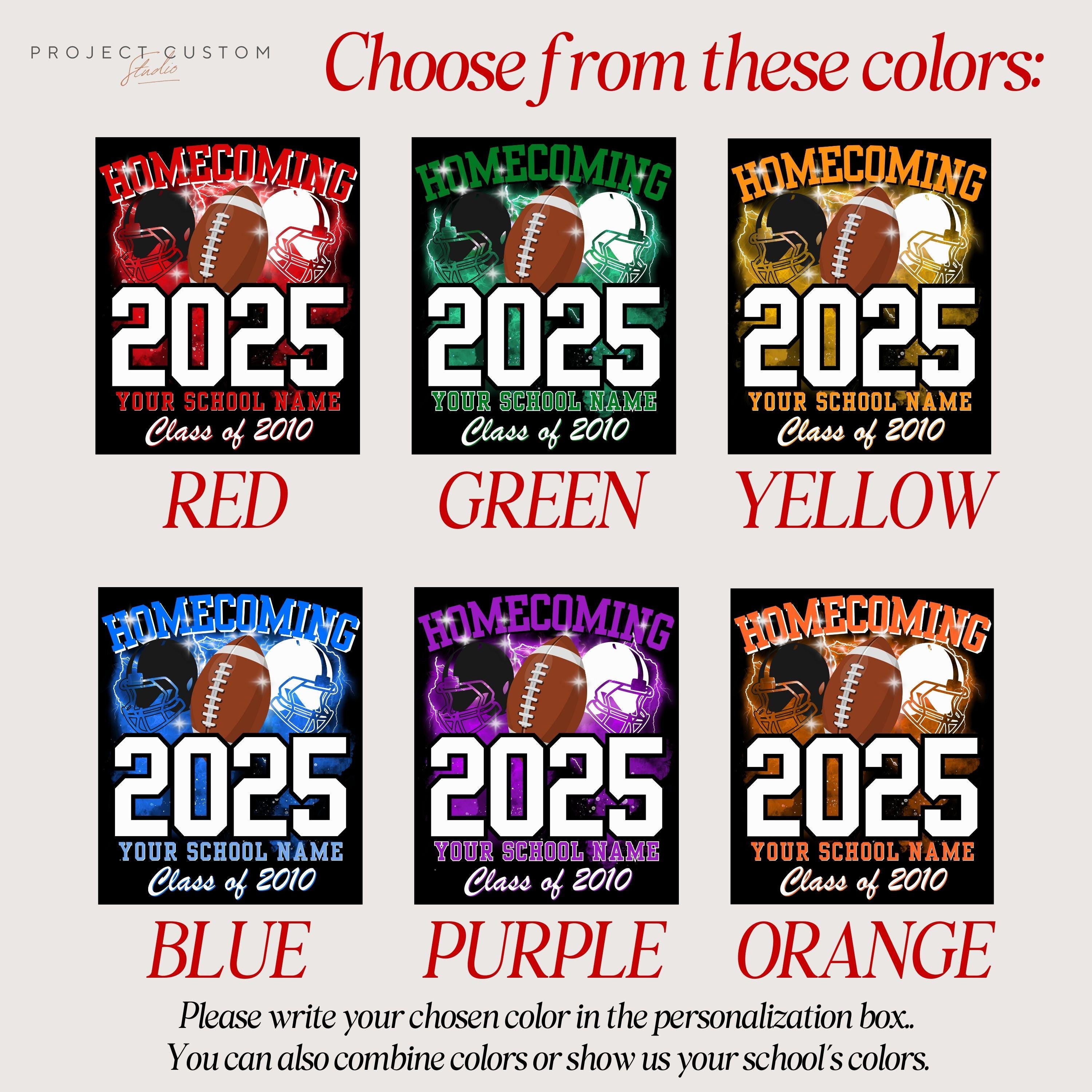 Custom Homecoming Shirt, Matching Shirts for School Spirit, Class ...