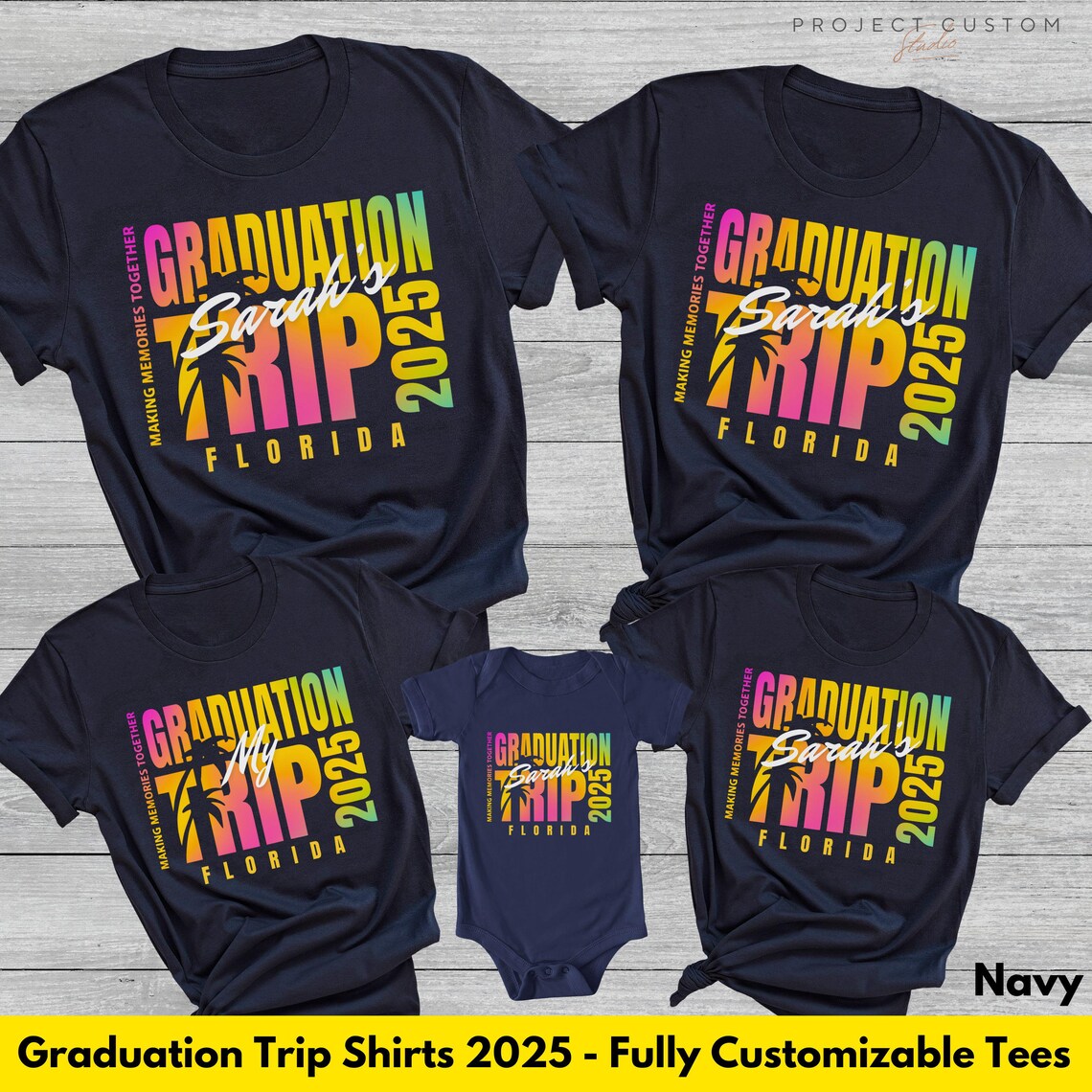 Custom Graduation Family Trip Shirts 2025 Personalized Graduate ...