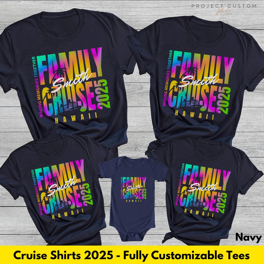 Personalized Family Cruise Shirts 2026 Custom Family Vacation Shirts ...