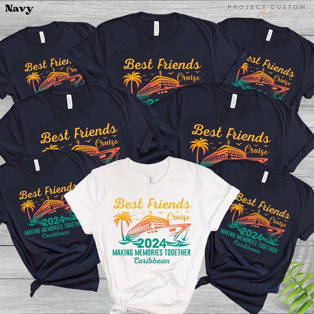 Personalized Best Friends Cruise Shirt 2025, Caribbean Cruise Squad ...