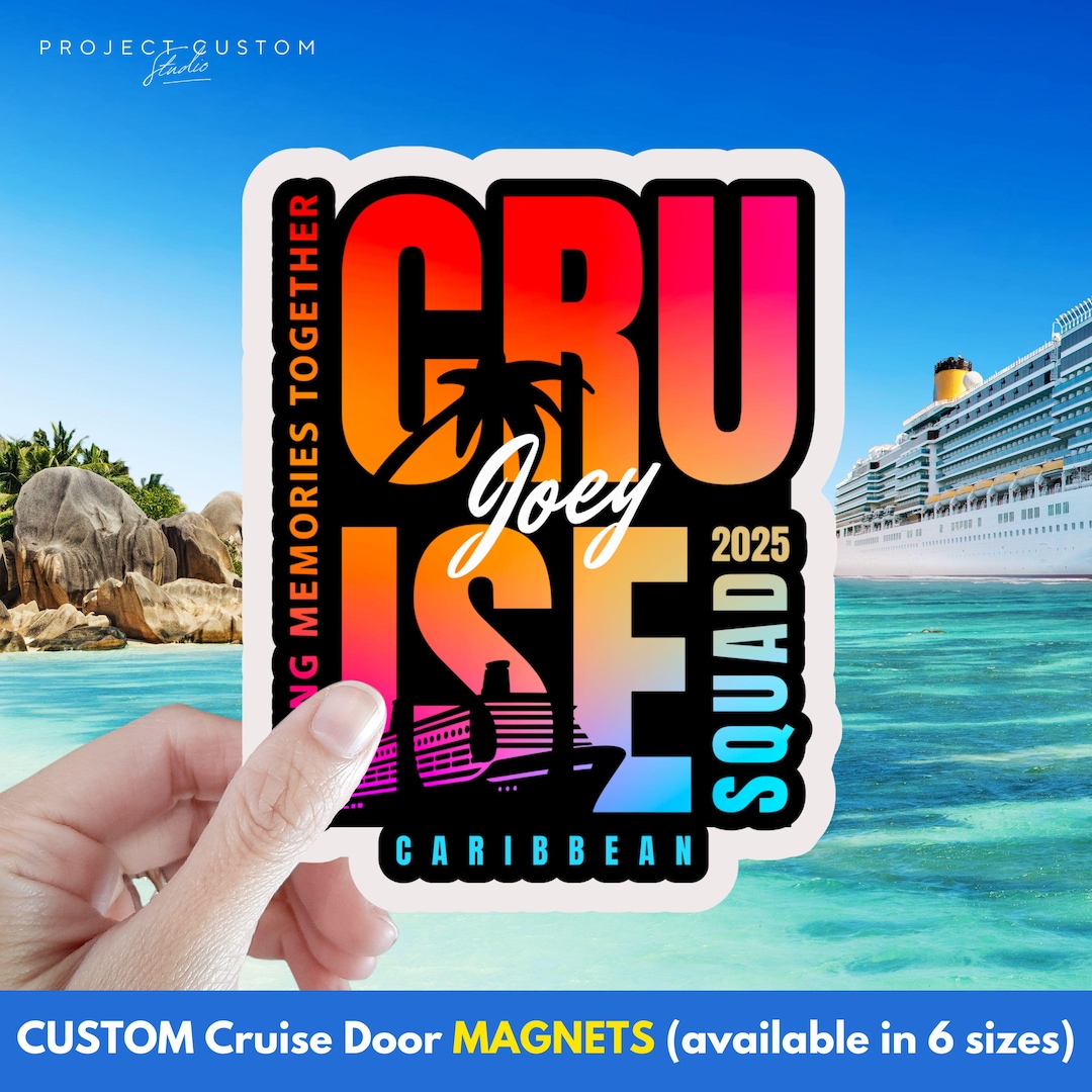 Personalized Family Cruise Door Magnets, Custom Cruise Door Decoration ...