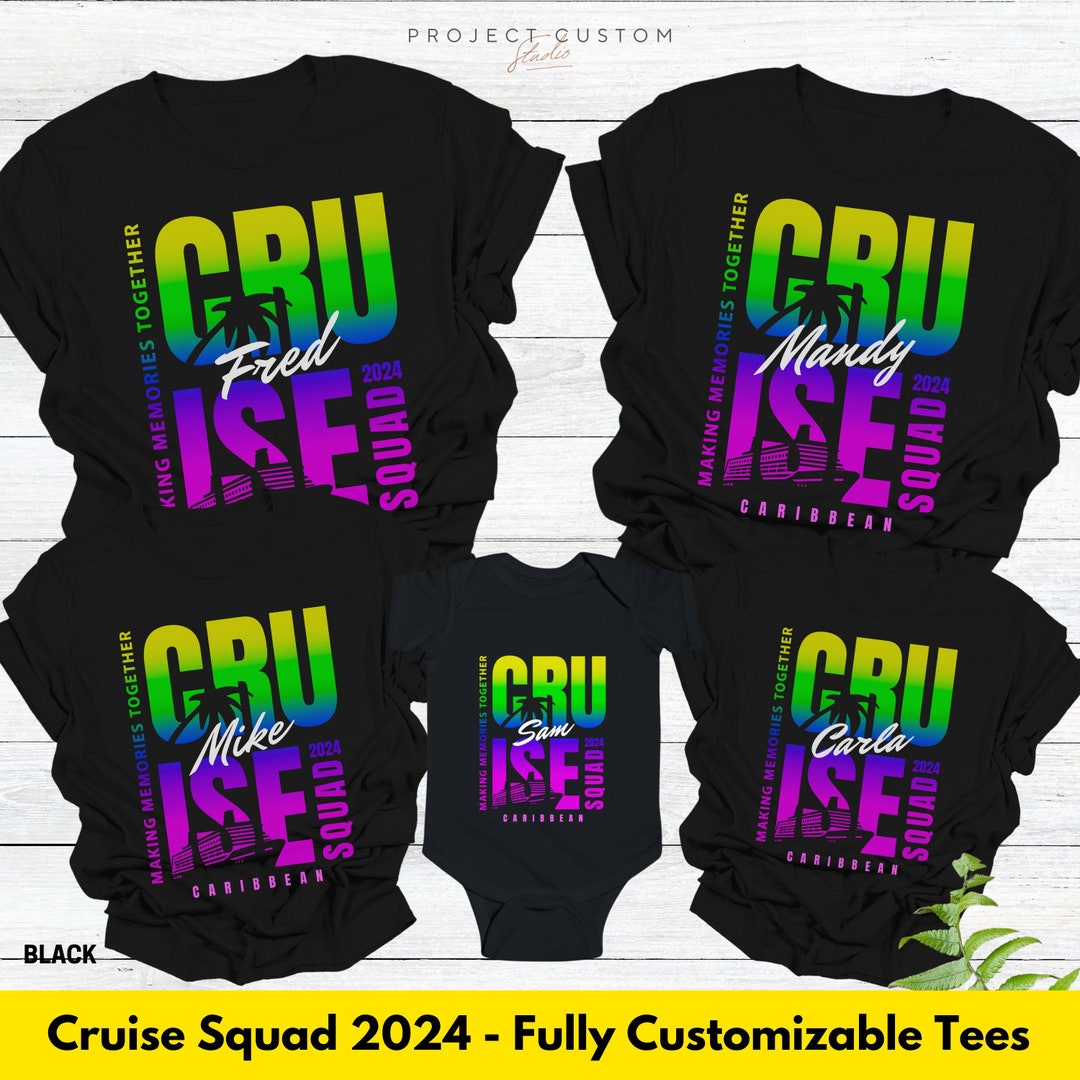 Personalized Cruise Squad 2026 Shirt Caribbean Cruise Matching Shirts ...