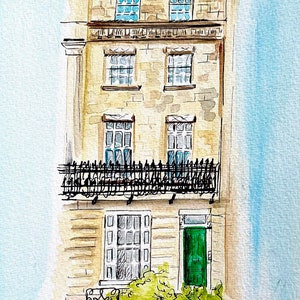 Custom House Portrait, Hand Painted, Housewarming Gift, First Home ...