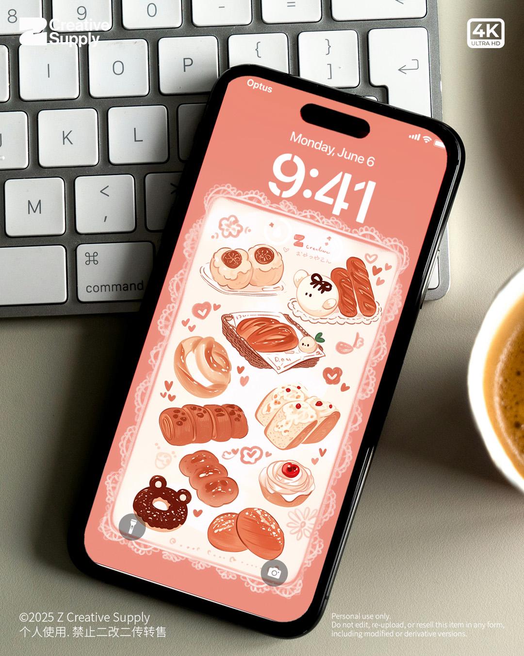 Cute Anime Illustration iPhone Wallpaper | Pastel Lo-fi Aesthetic ...