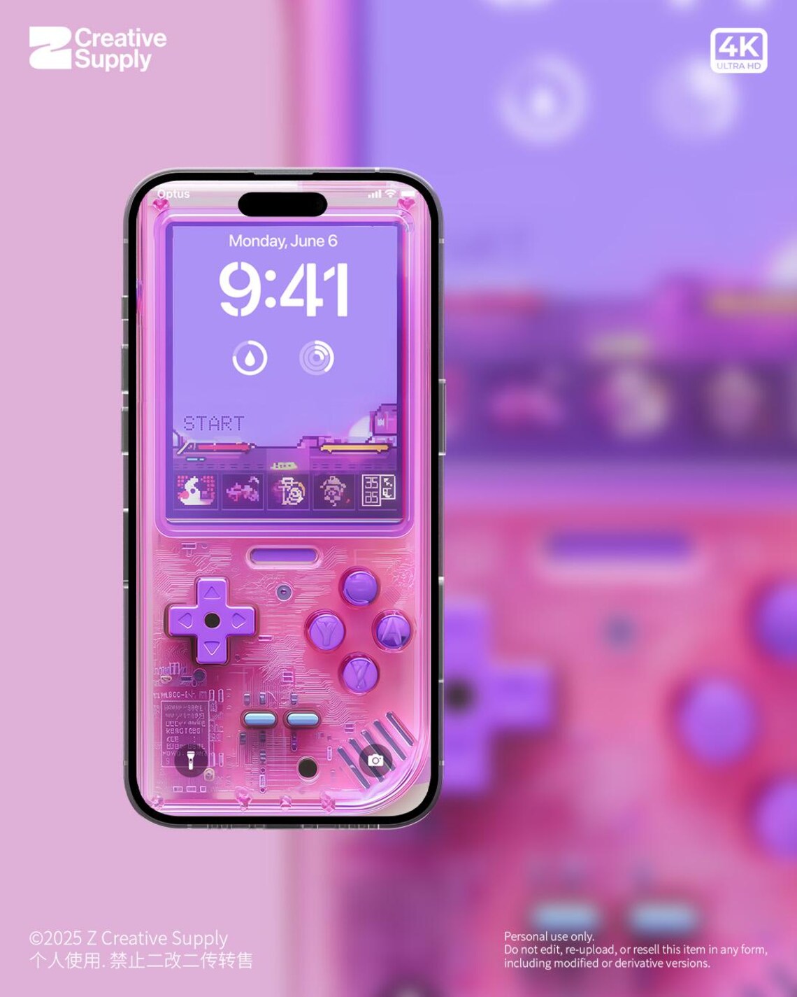 Pink Transparent Retro Gameboy Console iPhone Wallpaper | Pastel Y2k ...