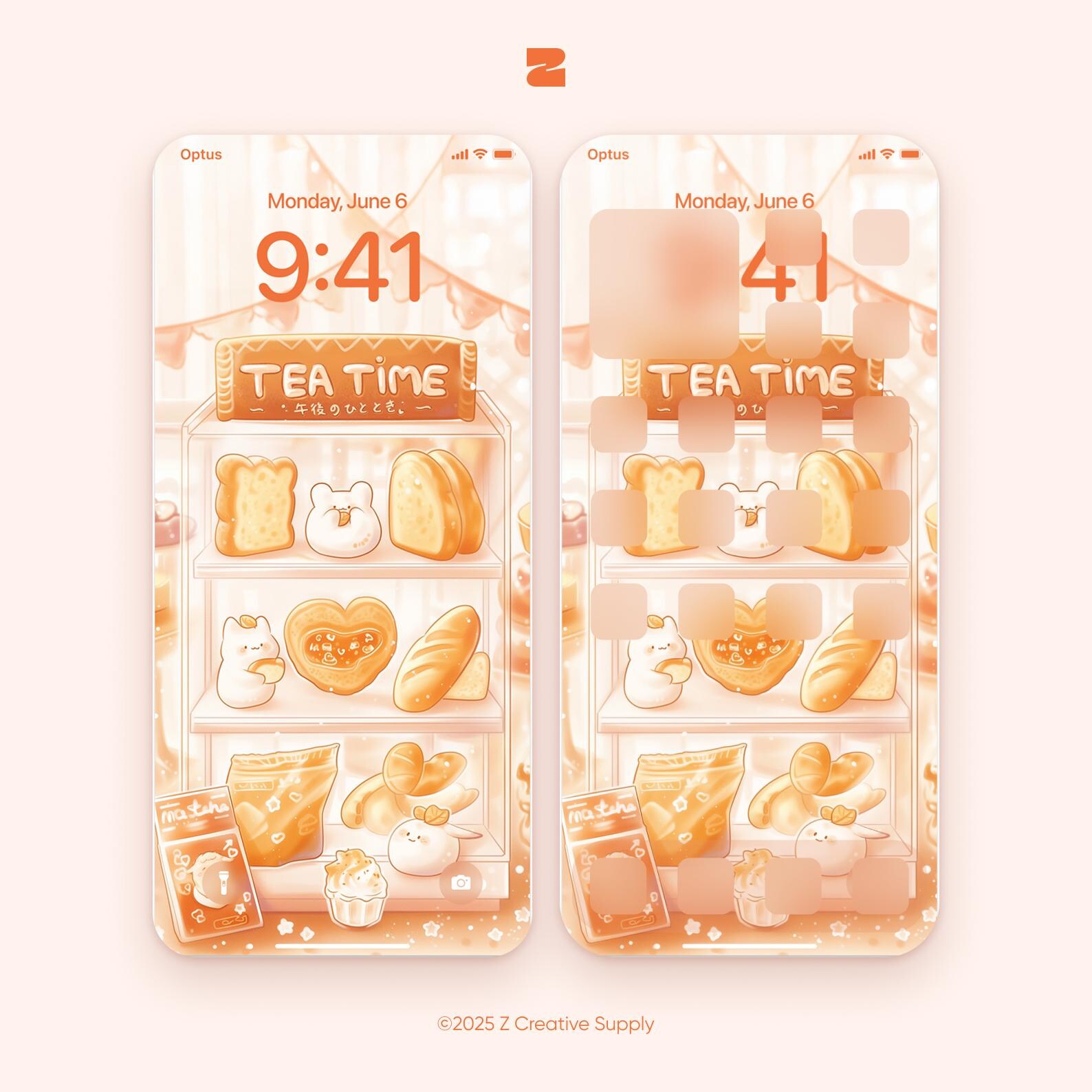 Cute Anime Illustration iPhone Wallpaper | Pastel Lo-fi Aesthetic ...