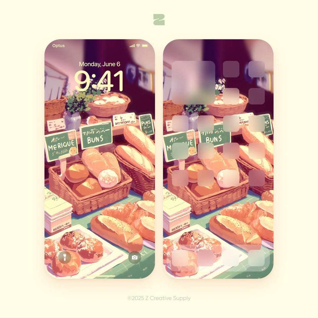 Cute Anime Illustration iPhone Wallpaper | Pastel Lo-fi Aesthetic ...