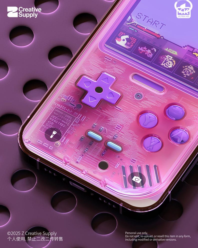 Pink Transparent Retro Gameboy Console iPhone Wallpaper | Pastel Y2k ...