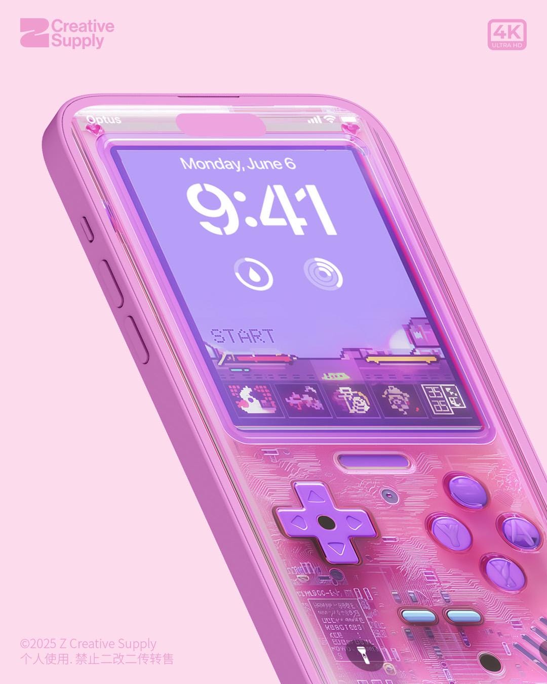 Pink Transparent Retro Gameboy Console iPhone Wallpaper | Pastel Y2k ...