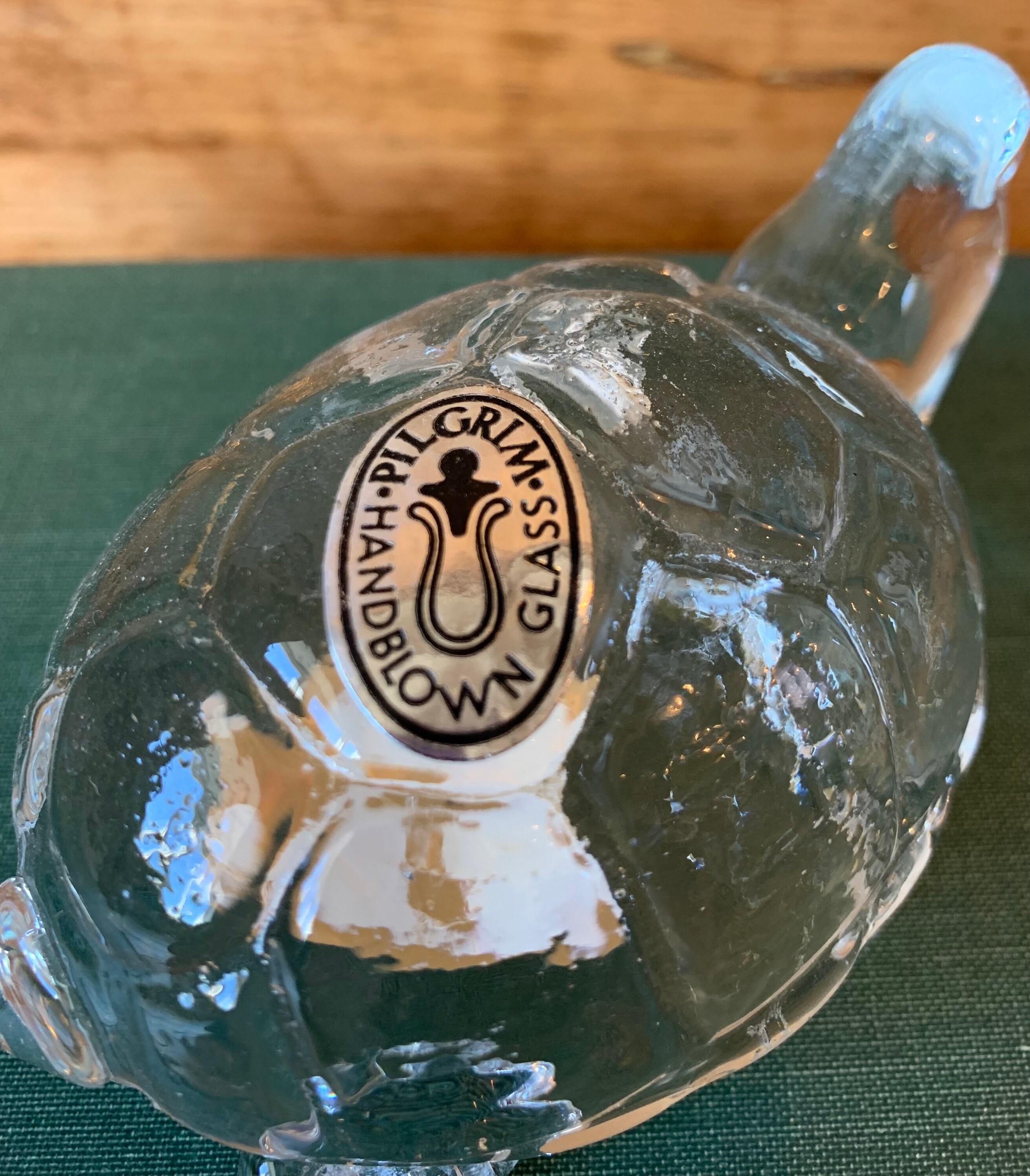 Vintage Pilgrim Glass Turtle Hand Blown Art Glass Figurine Woodland ...