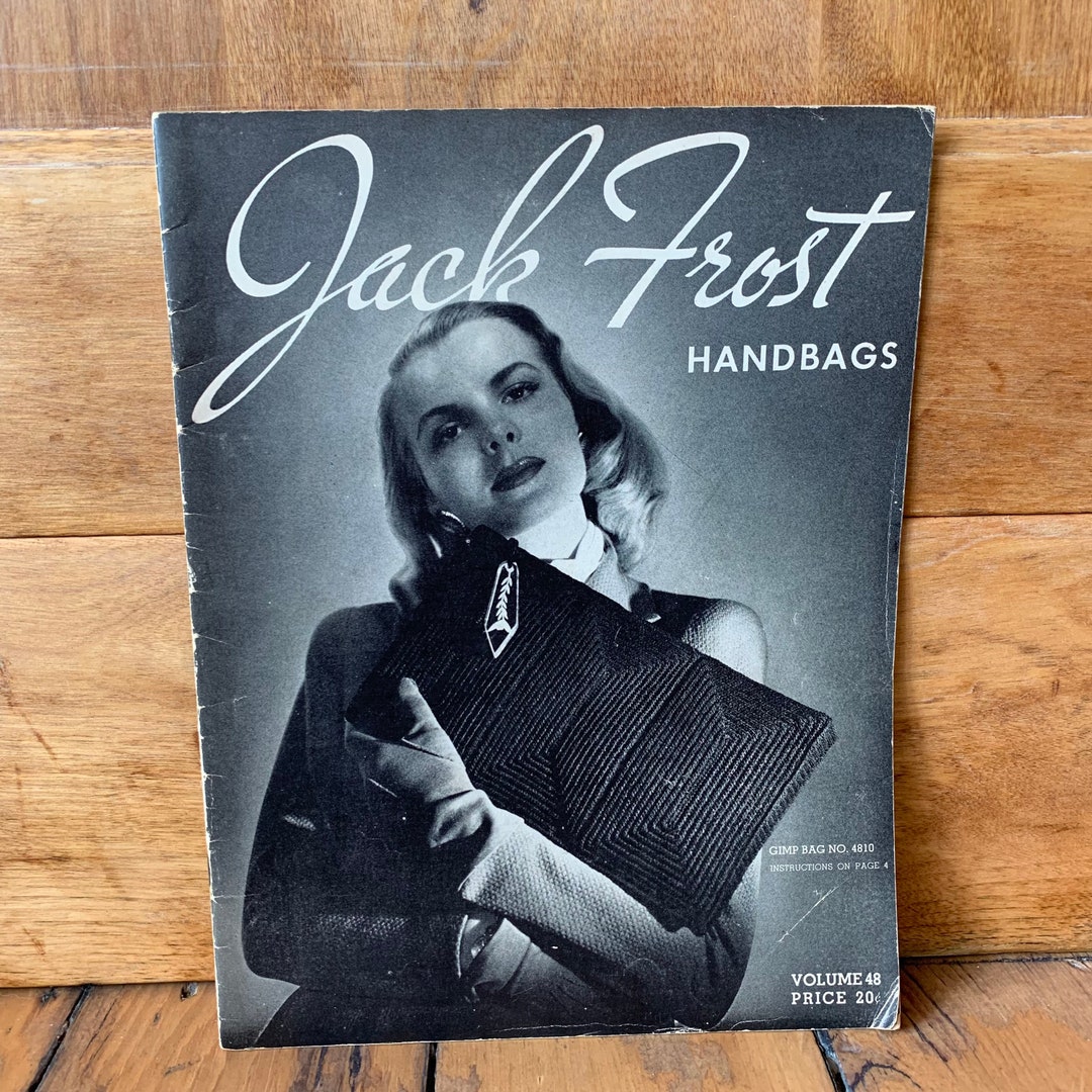 Vintage 1945 Jack Frost HANDBAGS Vol No 48 Pattern Yarn Crochet ...