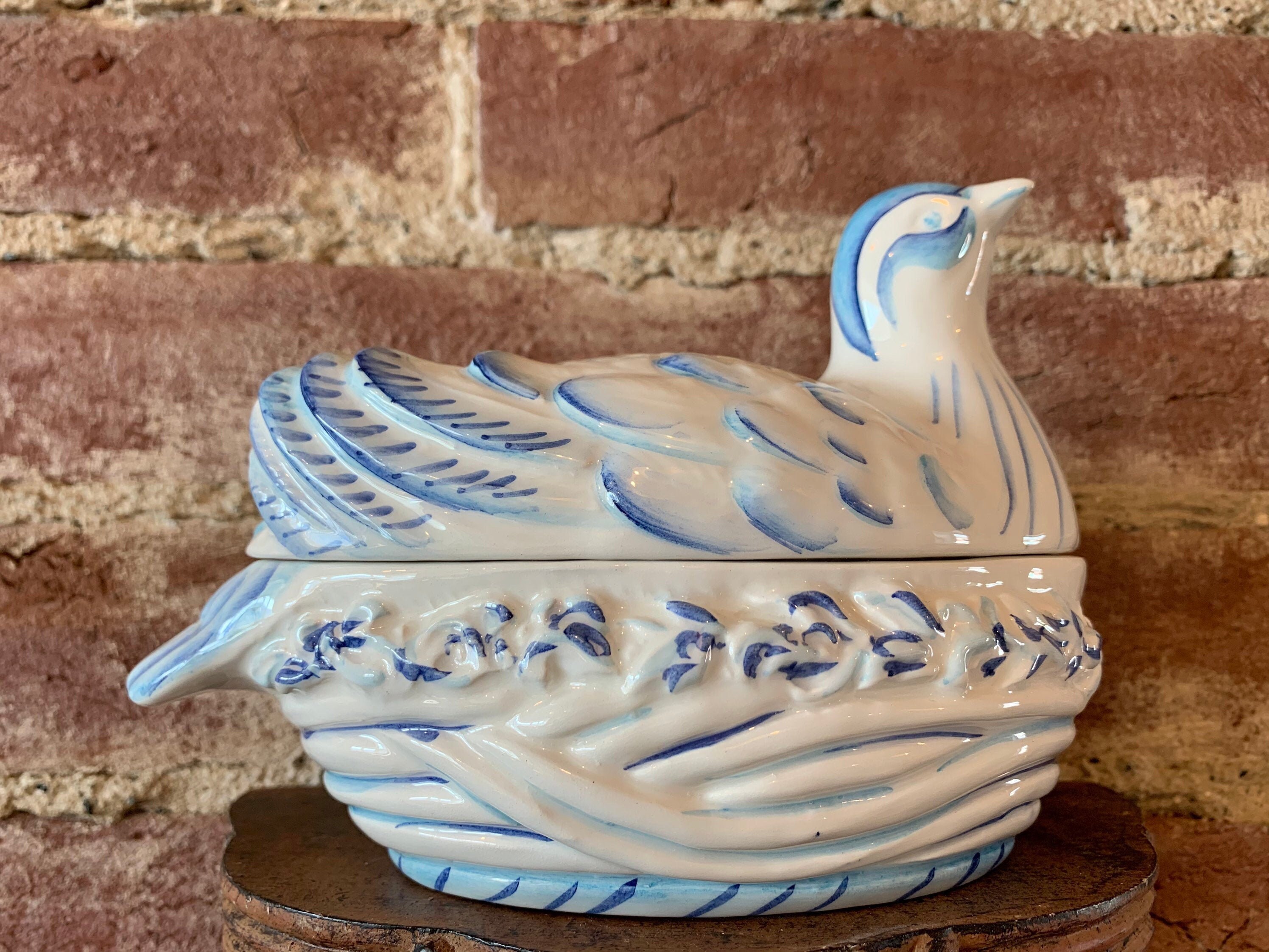 Vintage Bird On Nest Jilly Walsh for Mariposa Made in Italy | Etsy