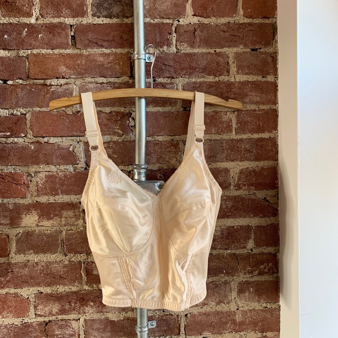 Vintage Playtex Bra Corset 38D Adjustable Straps Hooks Lace Beige ...