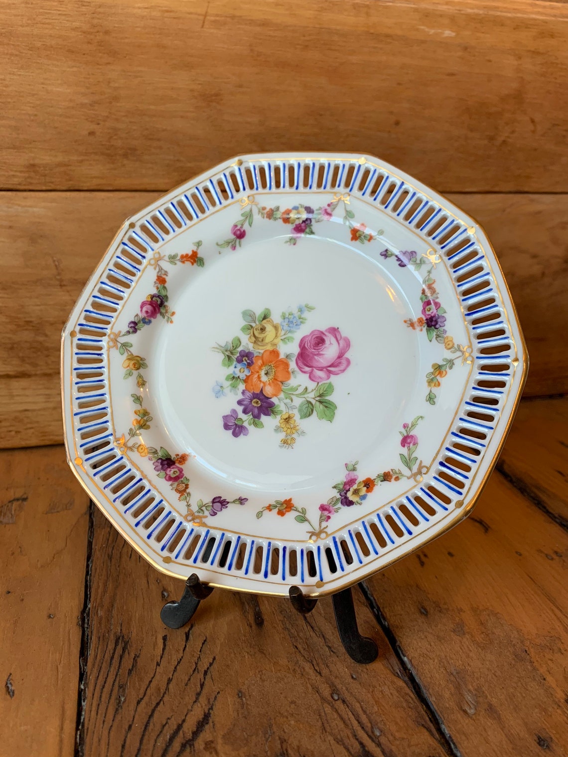 Vintage Schumann Pierced Porcelain Plate Made in Germany Hand | Etsy