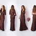 Infinity Dress, Chocolate Brown Silk Dress, Bridesmaid Dress, Silk ...