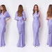 Infinity Dress, Lilac Silk Dress, Bridesmaid Dress, Silk Dress, Multi ...
