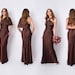 Infinity Dress, Chocolate Brown Silk Dress, Bridesmaid Dress, Silk ...