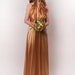 Gold Luxury Satin Infinity Dress, Bridesmaid Dresses, Bridesmaid ...