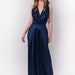 Navy Blue Luxury Satin Infinity Dress Bridesmaid Dresses - Etsy