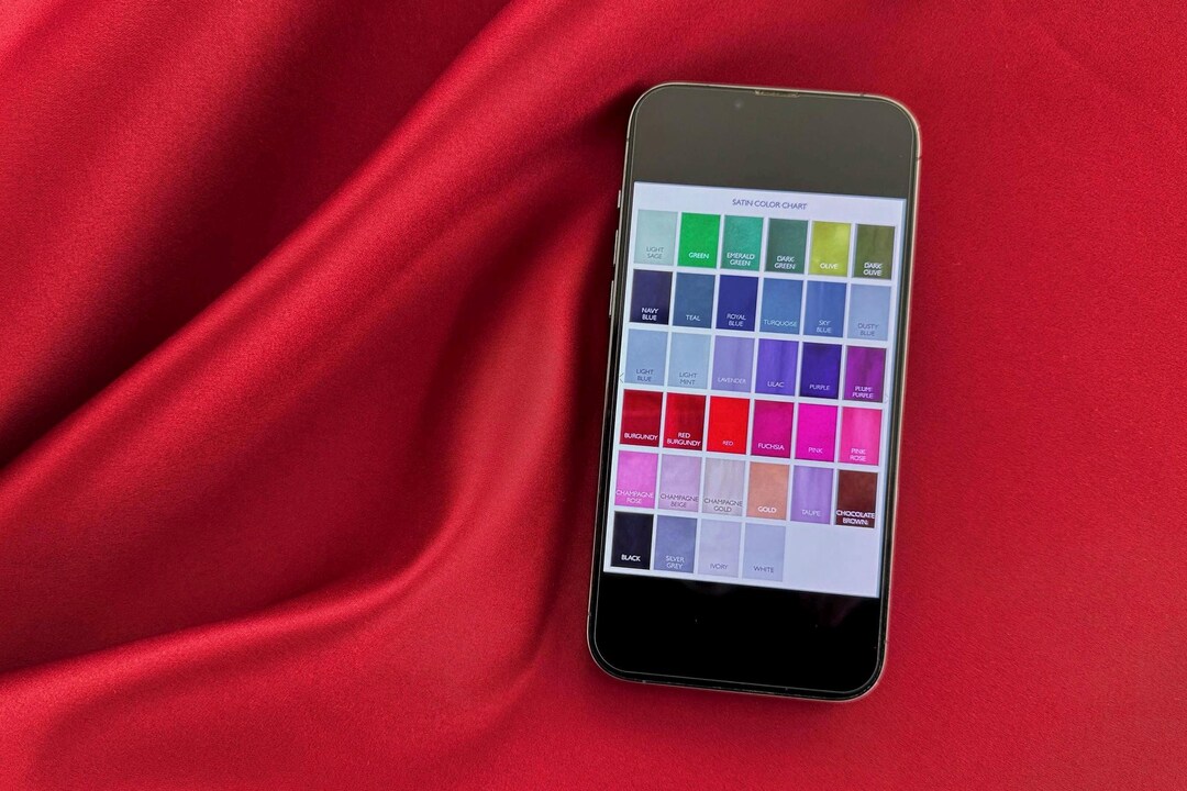 Luxury Satin Fabric Samples - Etsy