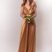 Gold Luxury Satin Infinity Dress, Bridesmaid Dresses, Bridesmaid ...