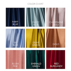 Navy Blue Luxury Satin Infinity Dress, Bridesmaid Dresses, Bridesmaid ...