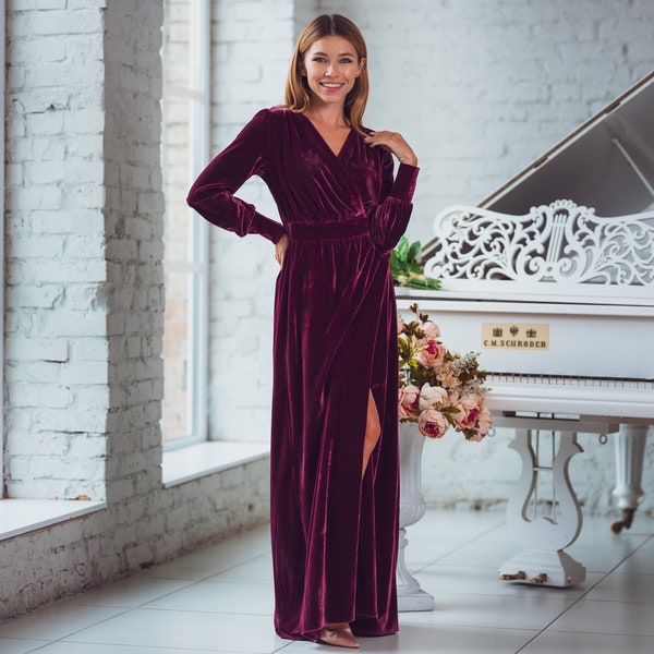 Silk Velvet Robe - Etsy