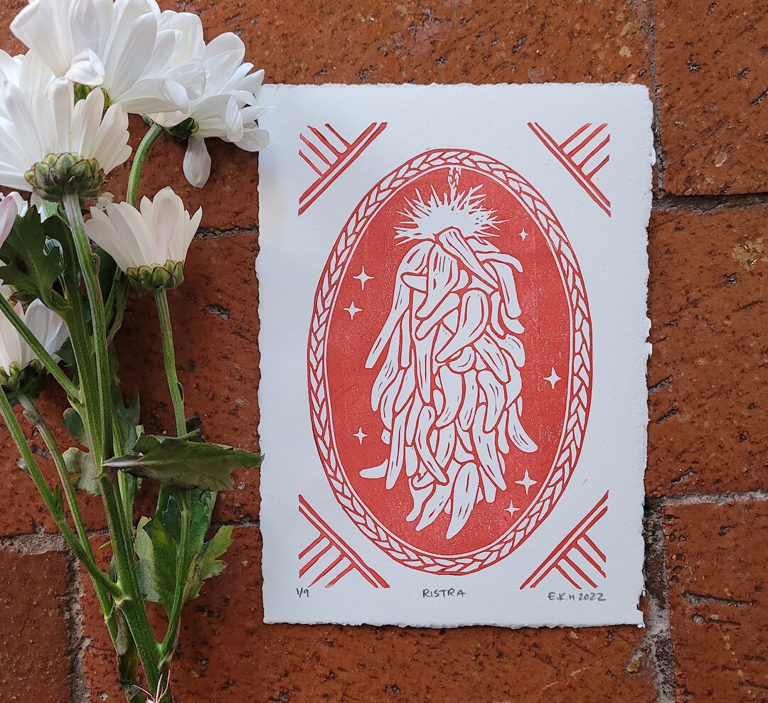 Ristra Print 5x7 Red or Black, Unframed - Etsy