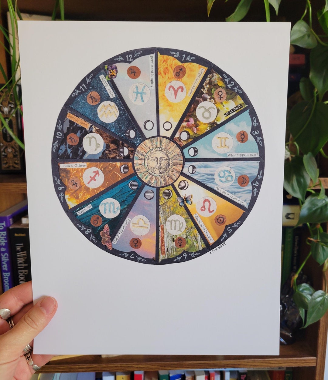 PRINT - Astrology Wheel Collage - 8.5"x11" - Etsy