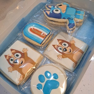 Blue Dog Bluey Bingo Character Cookies - 1 Dozen - Etsy