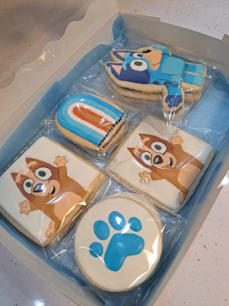 Blue Dog Bluey Bingo Character Cookies - 1 Dozen - Etsy