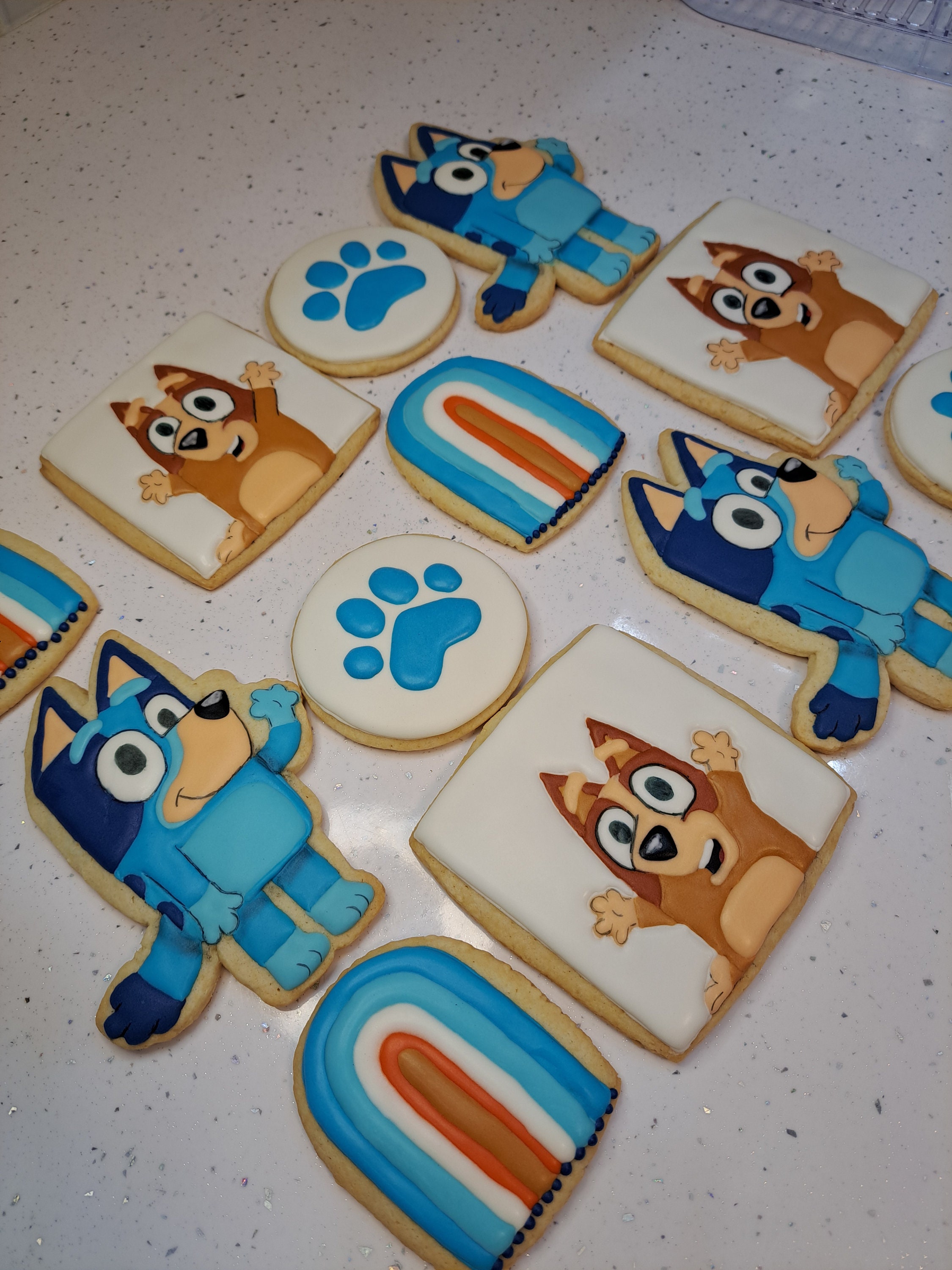 Blue Dog Bluey Bingo Character Cookies - 1 Dozen - Etsy