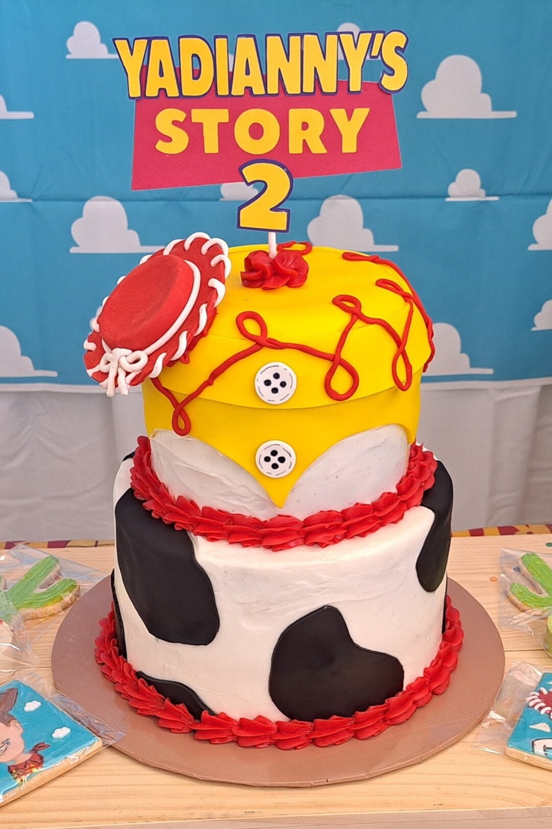 Cowgirl Jesse Toy Hat Fondant Cake Topper - Etsy