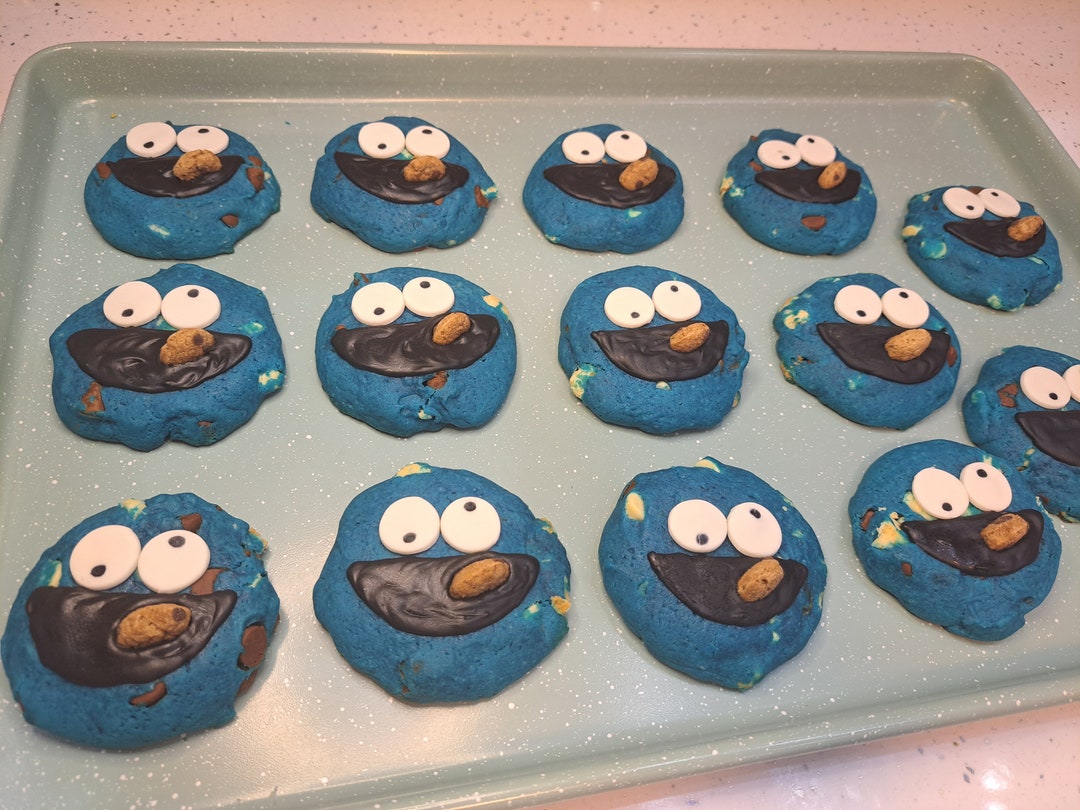 Blue Monster Cookies Chocolate Chip 12pcs - Etsy