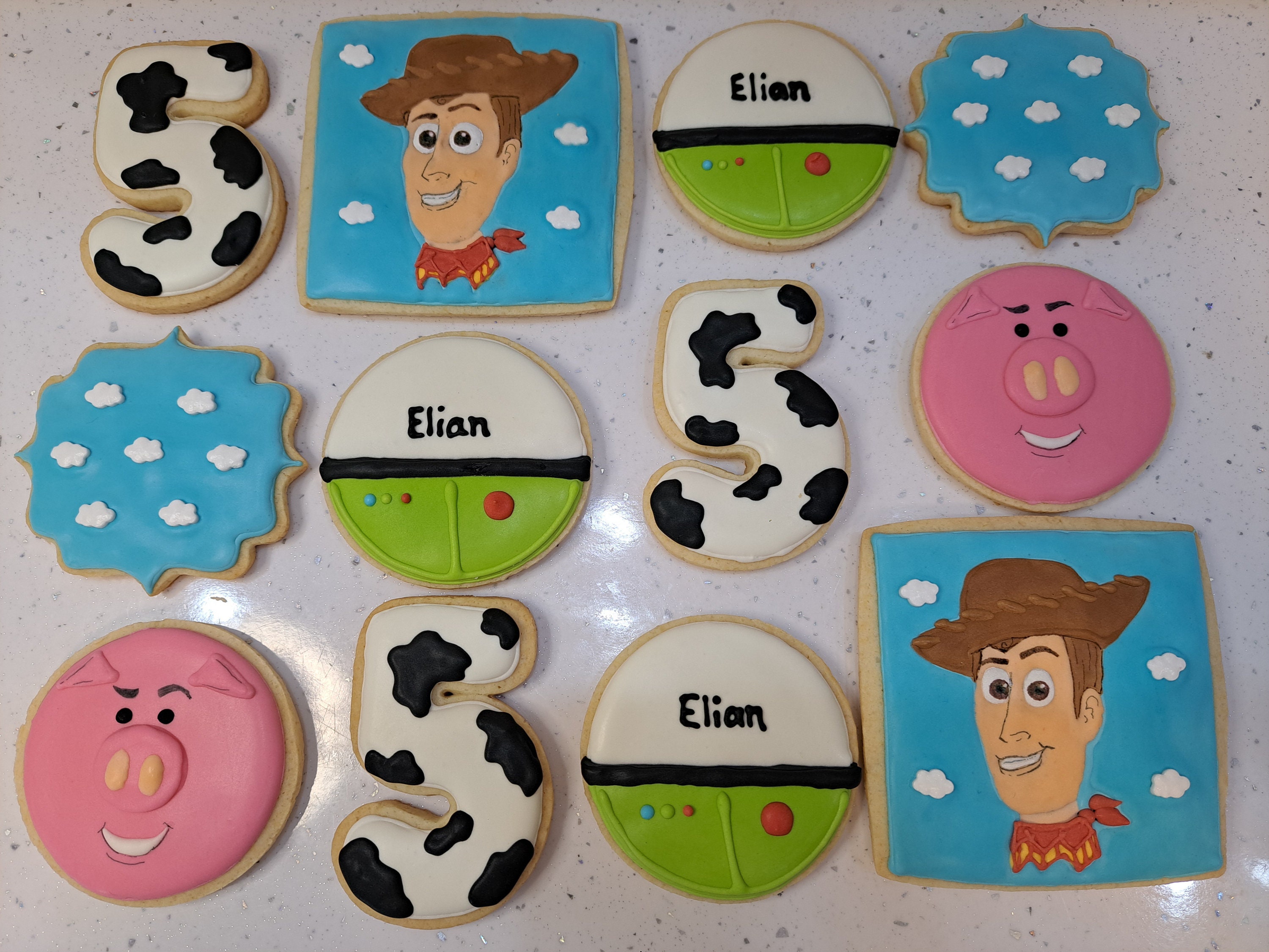 Cowboy & Cowgirl Story Toy Jessie/woody Birthday Sugar Cookies 1 Dozen ...