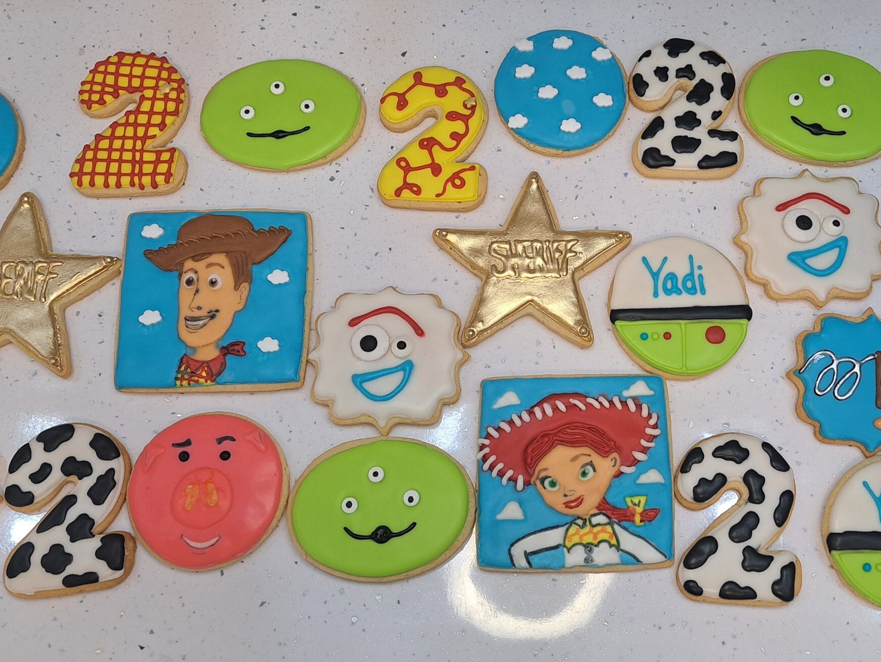 Cowboy & Cowgirl Story Toy Jessie/woody Birthday Sugar Cookies 1 Dozen ...