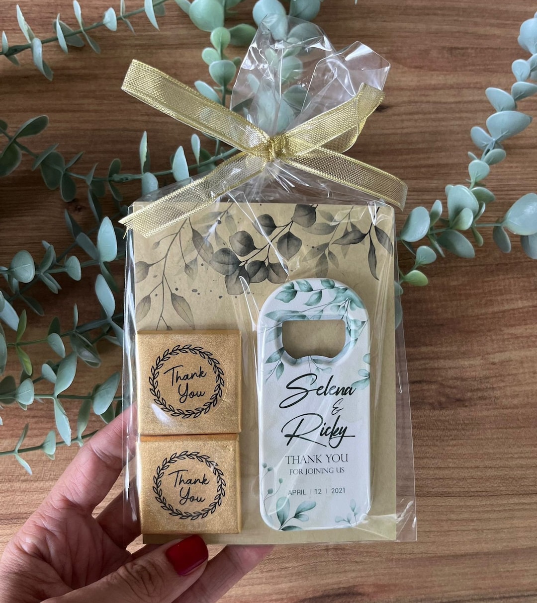 Wedding Favor Magnet With Gift Pack and Chocolate, Wedding Gift Pack ...