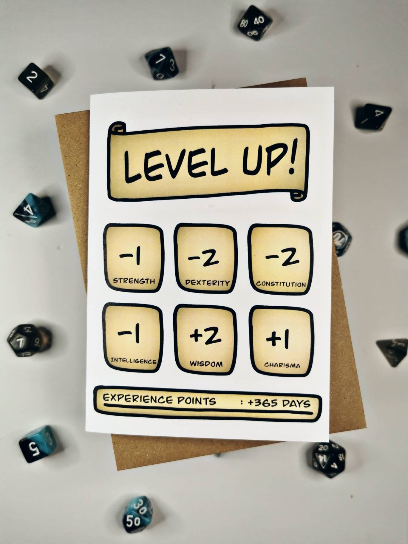 Level up card birthday card level up birthday geek card | Etsy